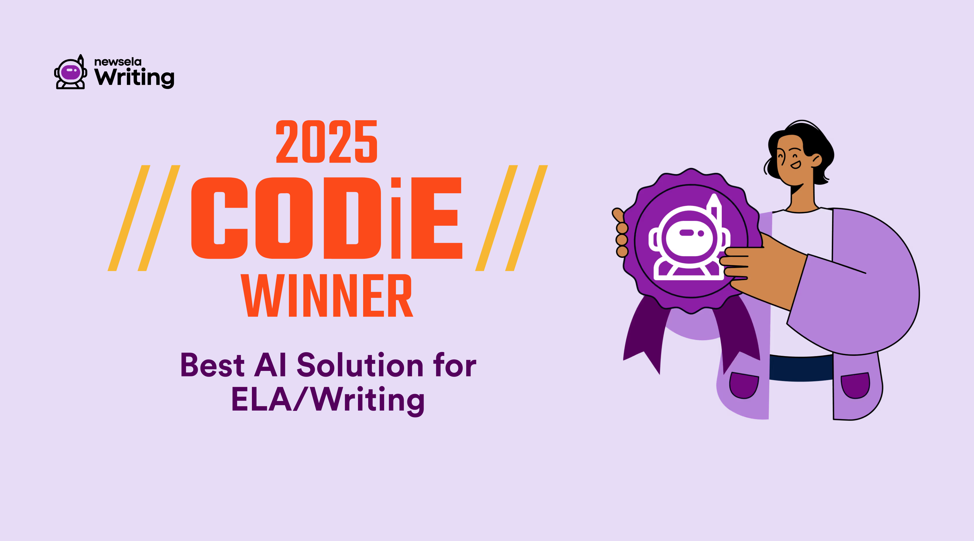 Newsela | Newsela Writing Wins 2025 CODiE Award for Excellence in Best AI Solution for ELA/Writing